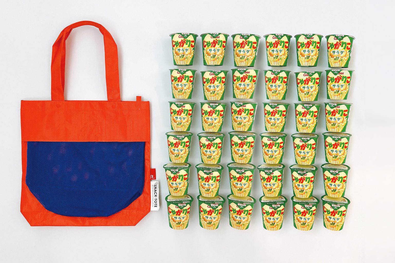 スナック菓子をこよなく愛する〈スナックラヴァー〉を応援。一緒にお出かけすれば気分もアガる！カルビー×ROOTOTE スナックトート＆ポテトポーチ | ROOTOTE(ルートート)